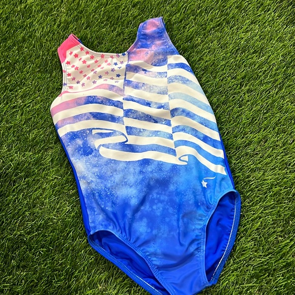 Destira | Accessories | Destira Girls Gymnastics Leotard Usa Patriotic ...